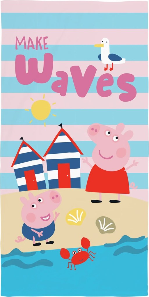 Plážová osuška Bluey / Prasátko Peppa