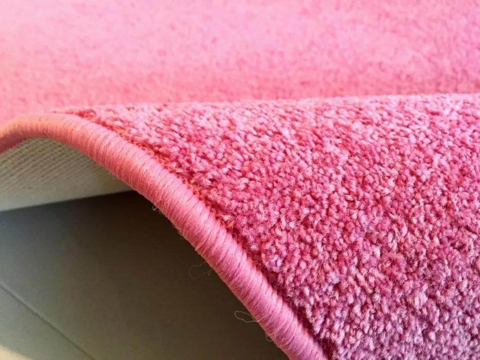 Eton růžový koberec kulatý (Varianta: průměr 120 cm)