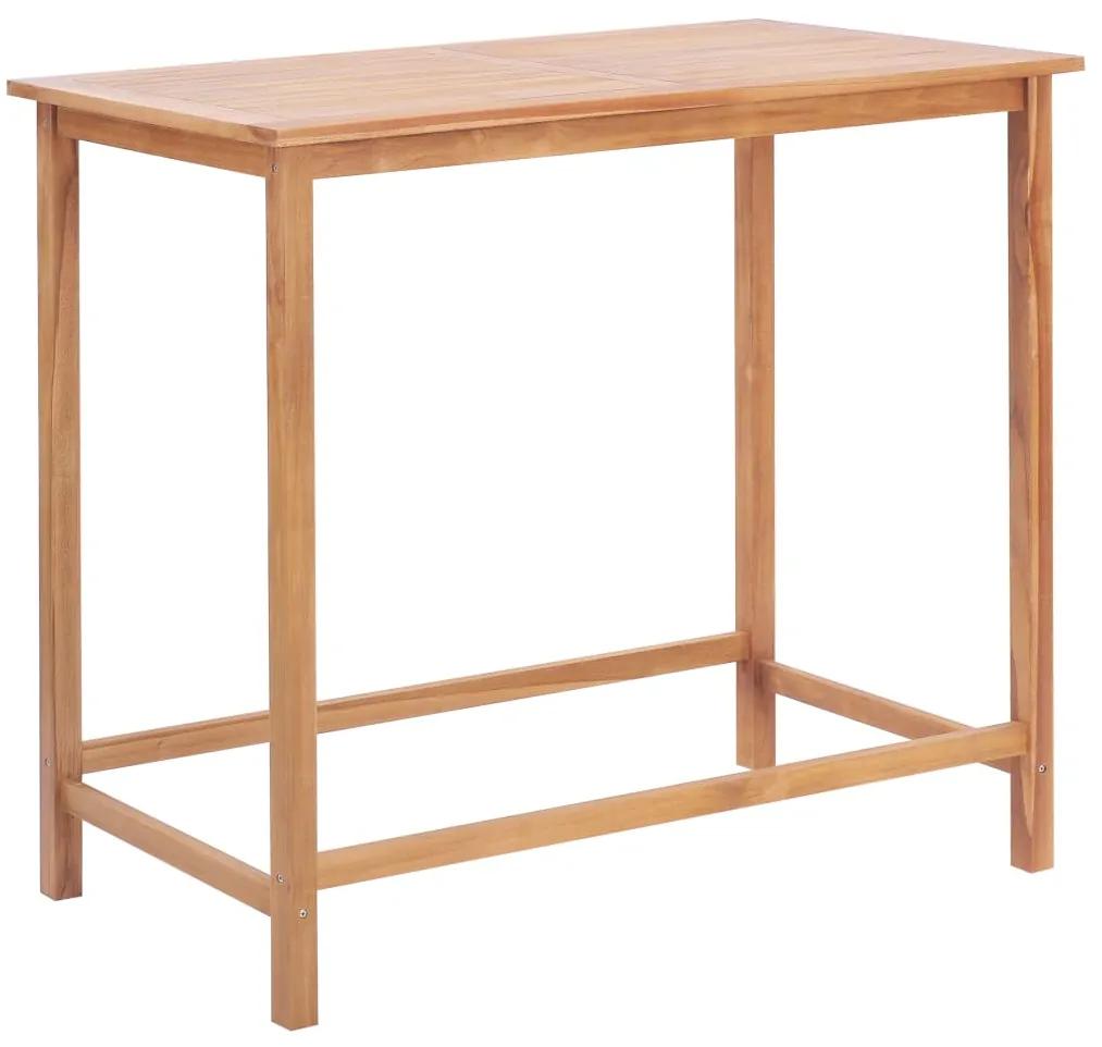 44672 vidaXL Zahradní barový stůl 120 x 65 x 110 cm masivní teakové dřevo