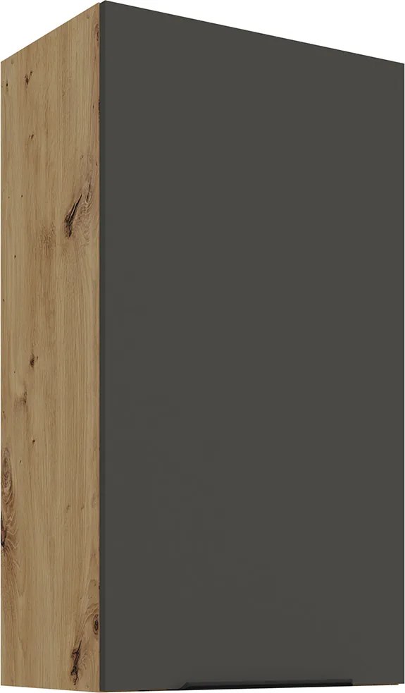 ARIA pa | horní skříňka 50 G-90 1F policová | 50 cm | VYSOKÁ | ANTI FINGERPRINT povrch | artisan/šedá grafit