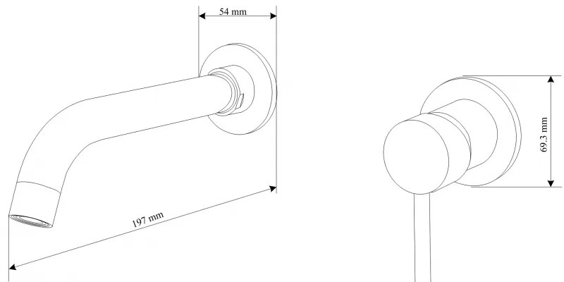 Mexen ALMA - 1-VÝSTUPOVÁ PODOMÍTKOVÁ SADA, Bílá,75015-20
