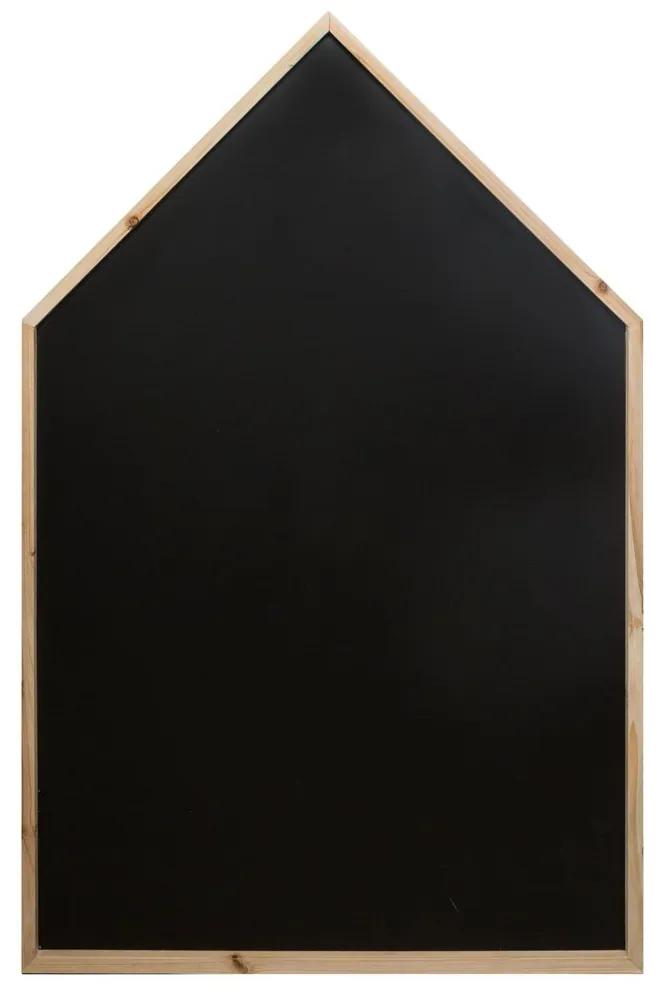 Kreslící tabule ve tvaru domu s dřevěným rámem, černá barva, 116.2x75.3x3  cm | BIANO
