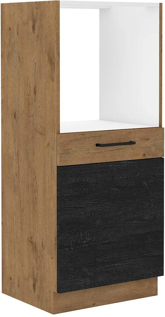STL 60 cm skříňka nízká 1D na vestavnou troubu VIGO Barevné provedení kuchyně VIGO: Dub Lancelot / Dark Wood