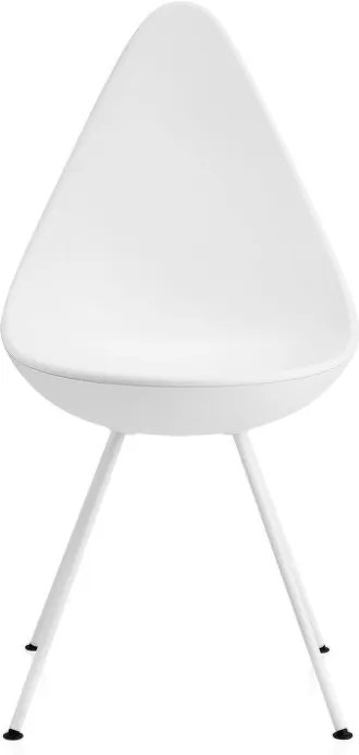 Fritz Hansen Židle Drop, white monochrome