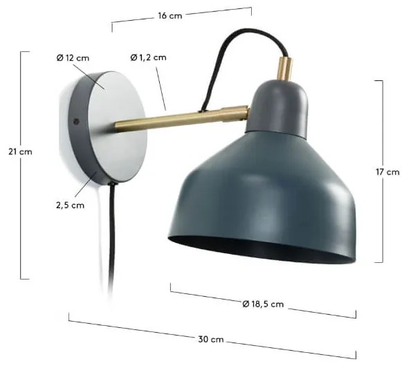 Nástěnná lampa bria MUZZA