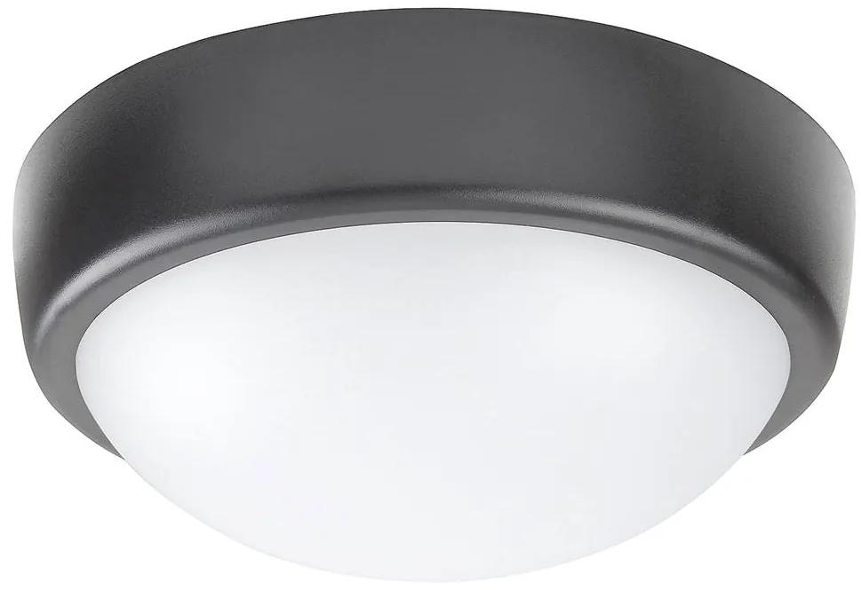 Venkovní stropní LED osvětlení BORIS, 10W, denní bílá, 16cm, kulaté, černé, IP54 Rabalux Boris 005621