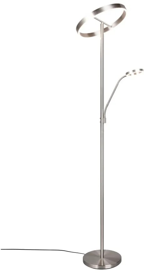 LED stojací lampa ve stříbrné barvě (výška 180 cm) Willis – Trio