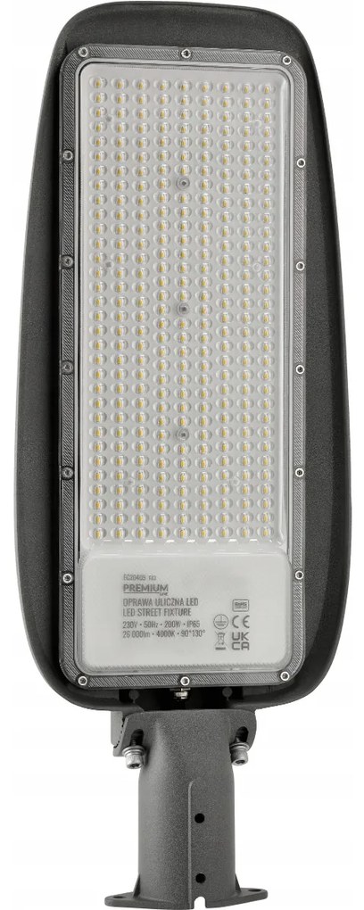 ECOLIGHT LED pouliční lampa 200W 26000lm IP65 studená bílá 6500K - Eco Light