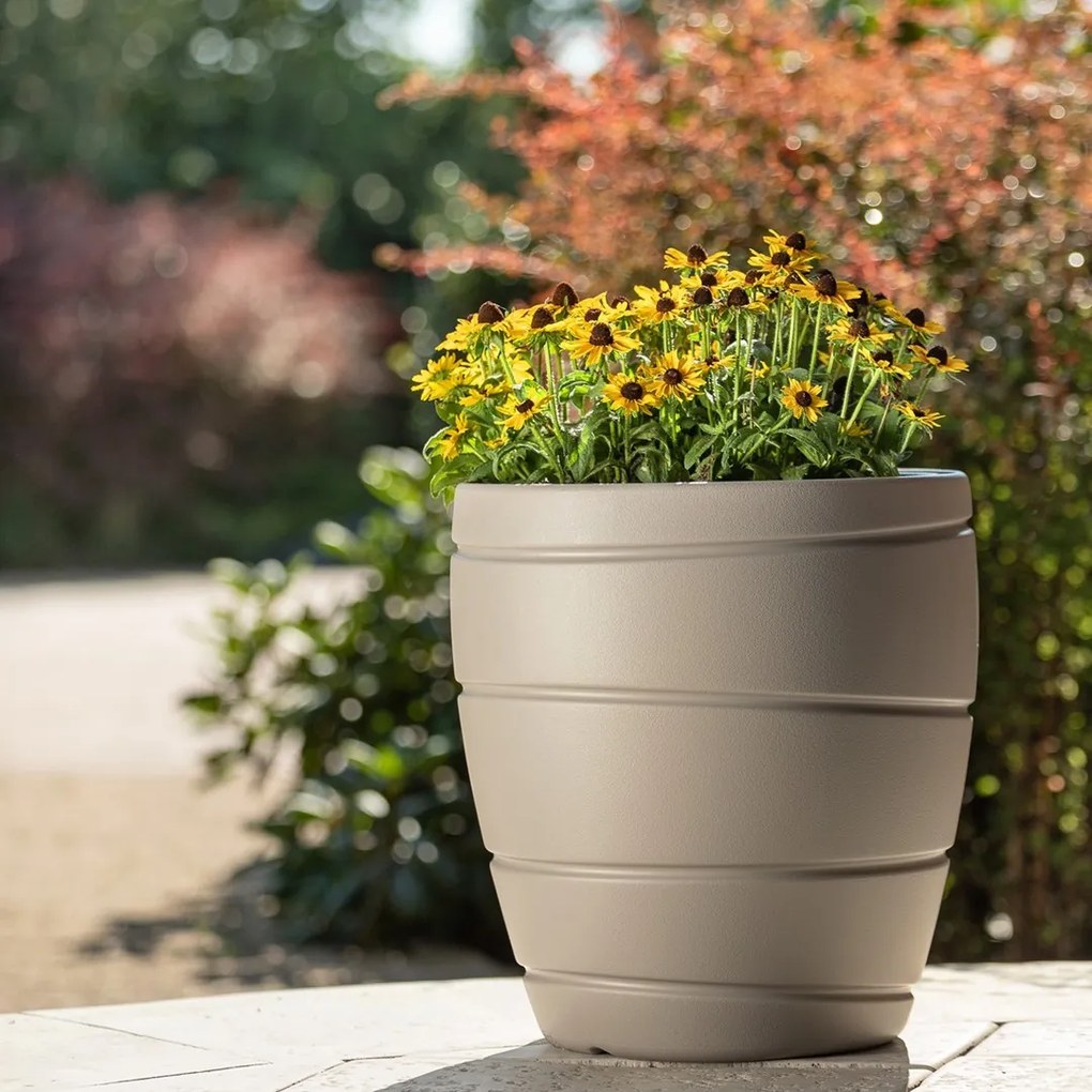 PLASTOVÝ KVĚTINÁČ LAVRIO 43X60 CM BÍLÁ