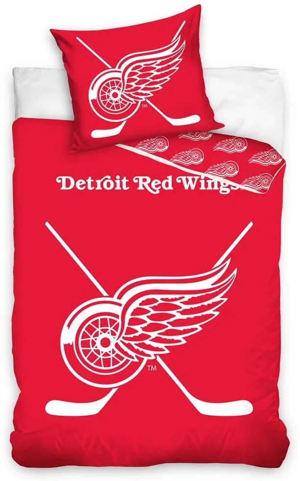 Povlečení NHL Detroit Red Wings  140x200, 70x90, 100% bavlna