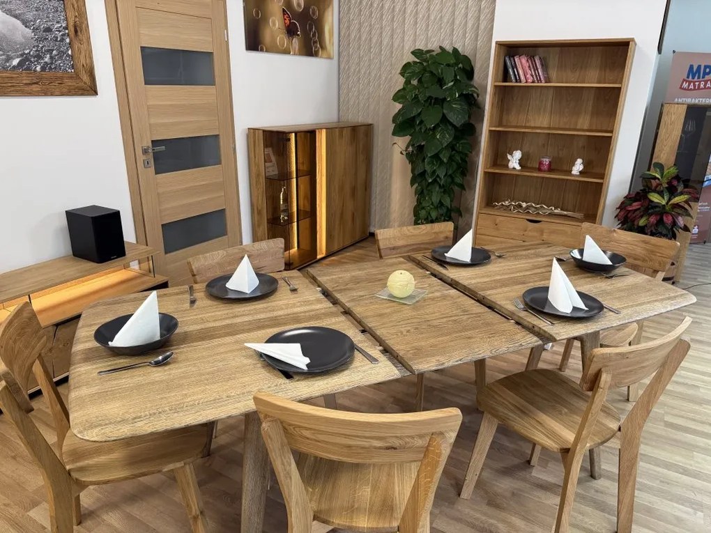 Massivo.cz Rozkládací jídelní stůl Oriento 160x90 cm, patina-černá