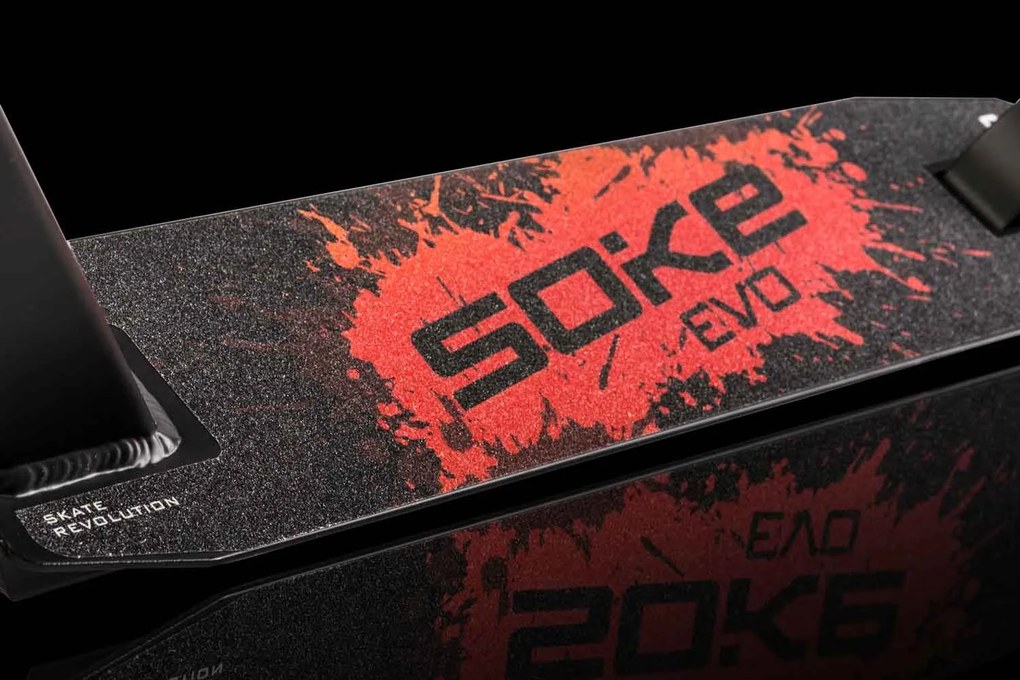 SOKE EVO červená koloběžka Modrá