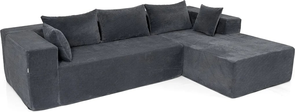 Costway Modulární pohovka ve tvaru L pro 4 osob s lenoškou do 600 kg nosnost