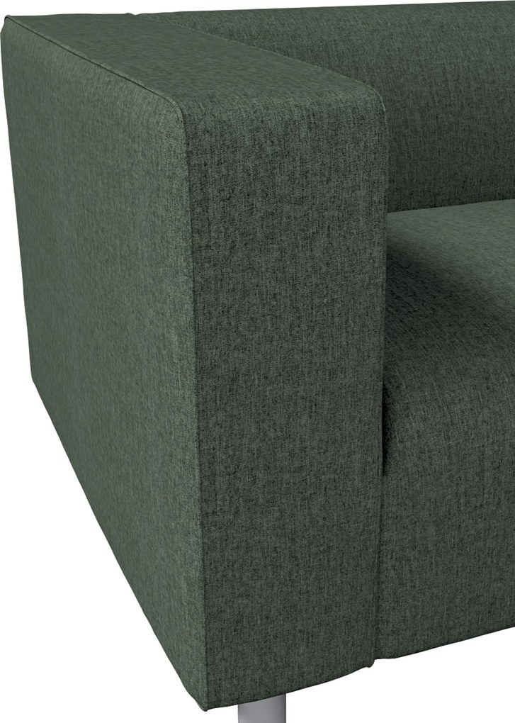 Potah na pohovku IKEA Klippan 2-místná barva zelená látka pletený vzor