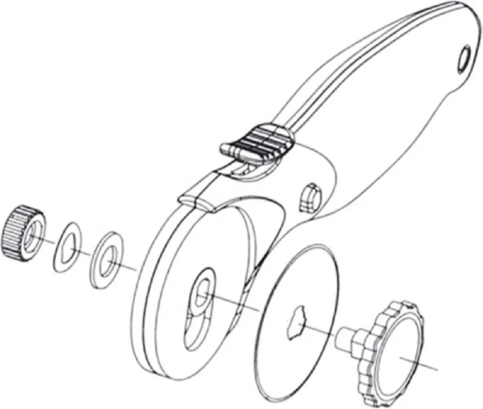 Rotační řezací nůž KW-Trio 3804