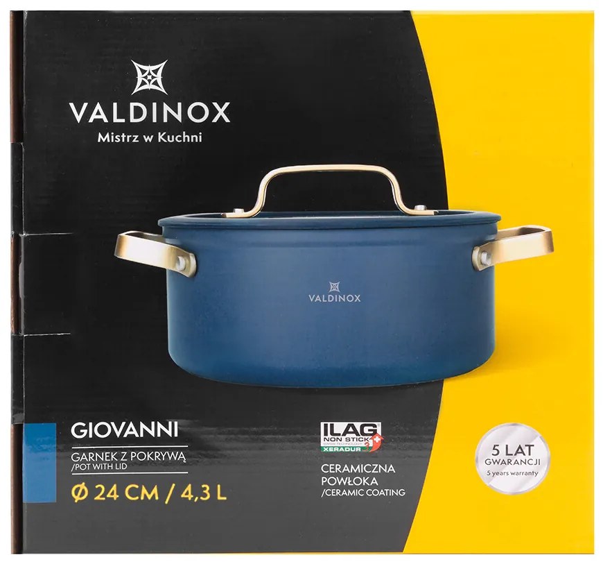 Valdinox Kastrol s poklicí Giovanni 24 cm, 4,3 l, 4,3 l