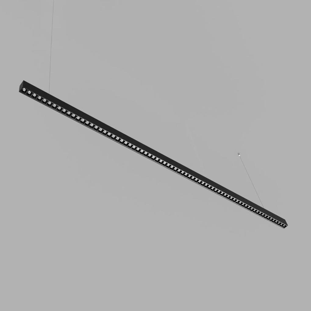LI-EX Kancelářská LED závěsná lampa Remote 190cm černá