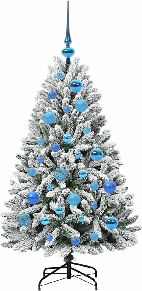 Umělý vánoční stromeček 120 cm 150 LED Teplá bílá PVC a ocel 3395737