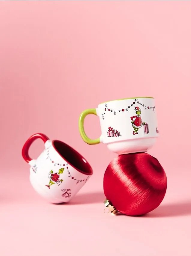 Sinsay - Sada hrnků s vánočním motivem 2 pack Grinch - vícebarevná