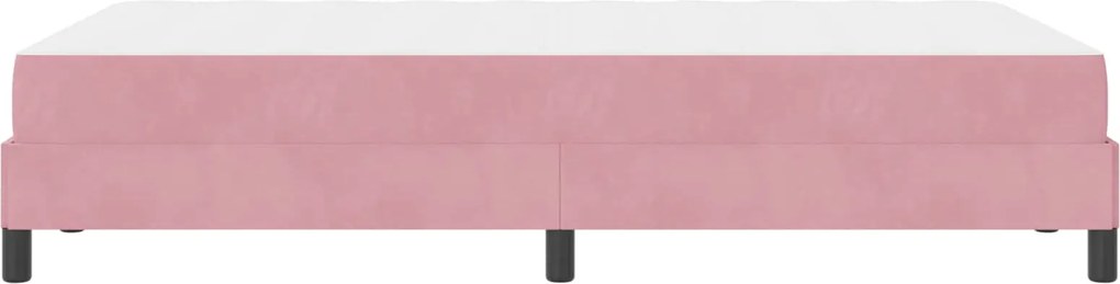 Postel s boxspringem s matrací Růžová 120 x 220 cm textil 3398790