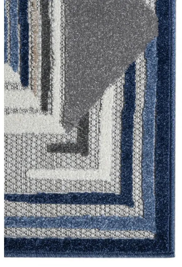 Kusový koberec Omir šedomodrý 120x170cm