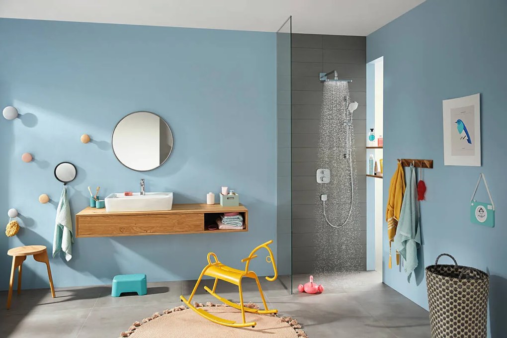Hansgrohe Talis E, umyvadlová baterie 110 s odtokovou soupravou Push–Open, chromová, 71711000