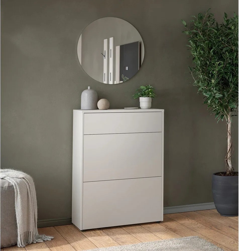 Krémová matná skříňka 70x99x34 cm Binetto – Germania