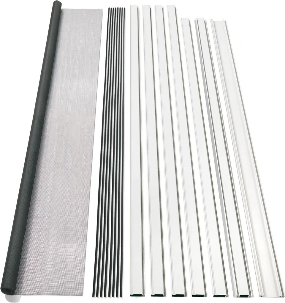 Livarno home Hliníkový dveřní rám se síťkou proti hmyzu, 100 x 210 cm (bílá)