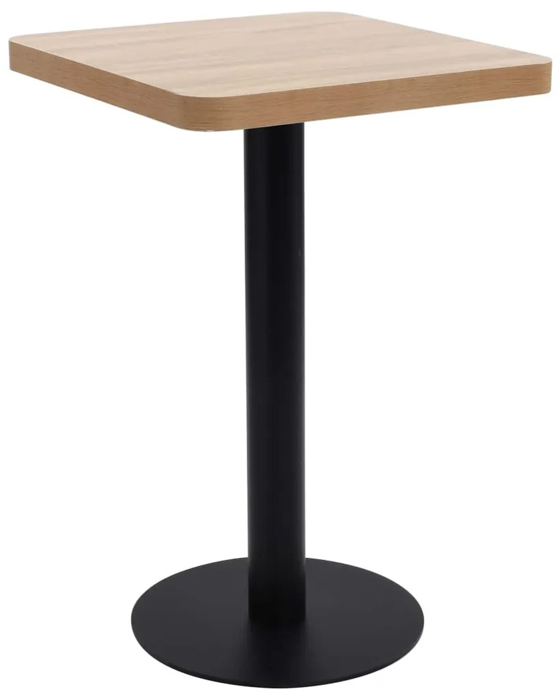 Bistro stolek světle hnědý 50 x 50 cm MDF 286427