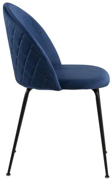 Stylová jídelní židle Alexandre tmavě modrá