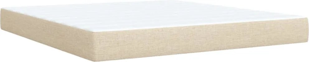 Box spring postel s matrací krémová 180x200 cm textil 3290565