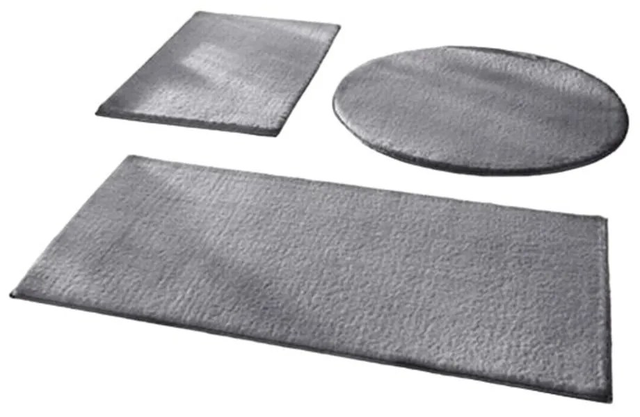 Šedé koupelnové předložky v sadě 3 ks 50x90 cm – Mila Home