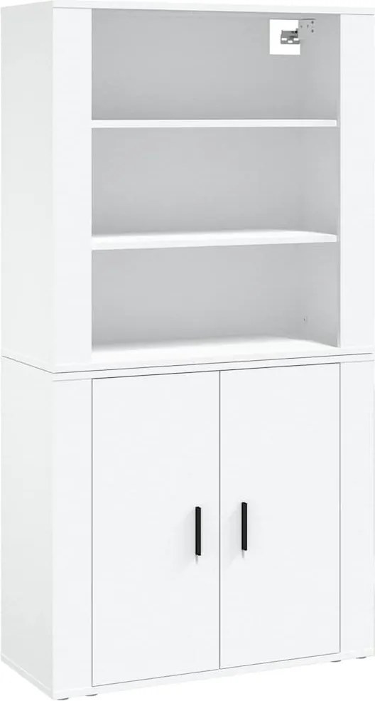 Skříň highboard bílá kompozitní dřevo 3185359