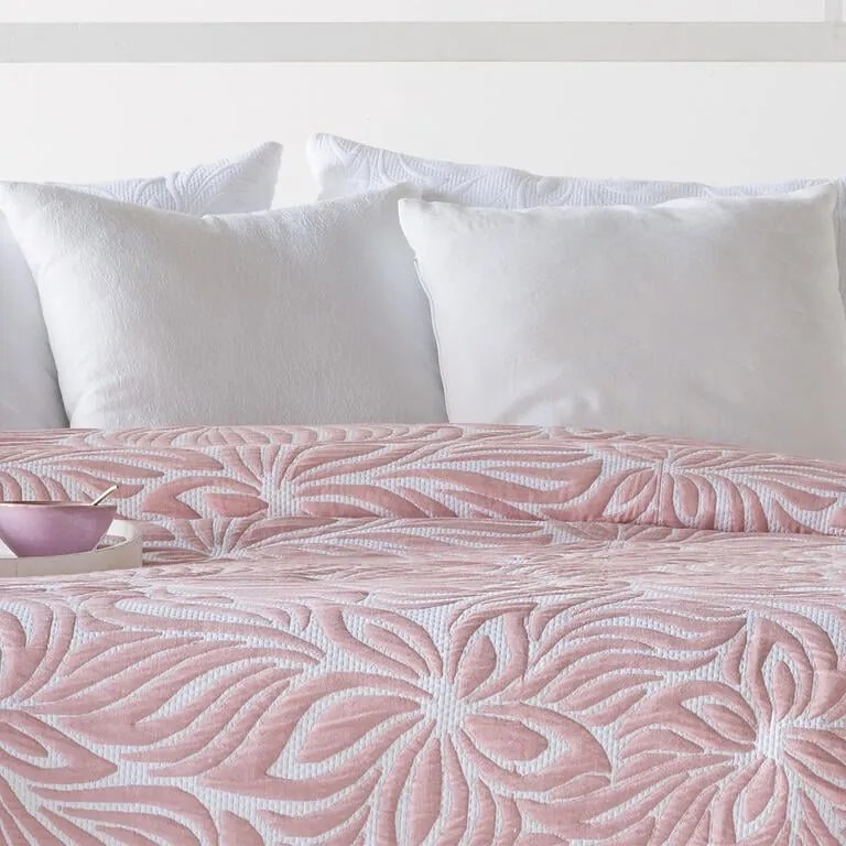 Přehoz na postel OPERA růžový dvojlůžko