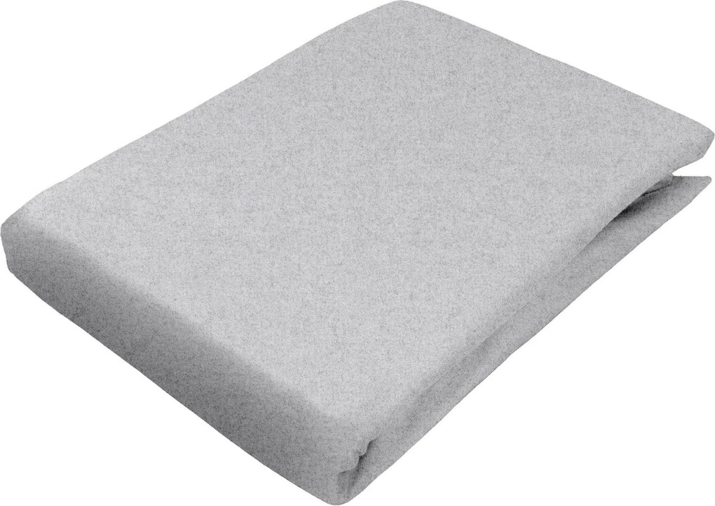XXXLutz ELASTICKÉ PROSTĚRADLO, flanel, světle šedá, 90/200 cm Novel - Prostěradla - 003332006605