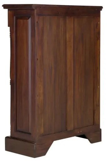 furniture-nabytek.cz - Masivní knihovna Cambridge II z mahagonu, lakovaná, hnědá – 85×36×120 cm