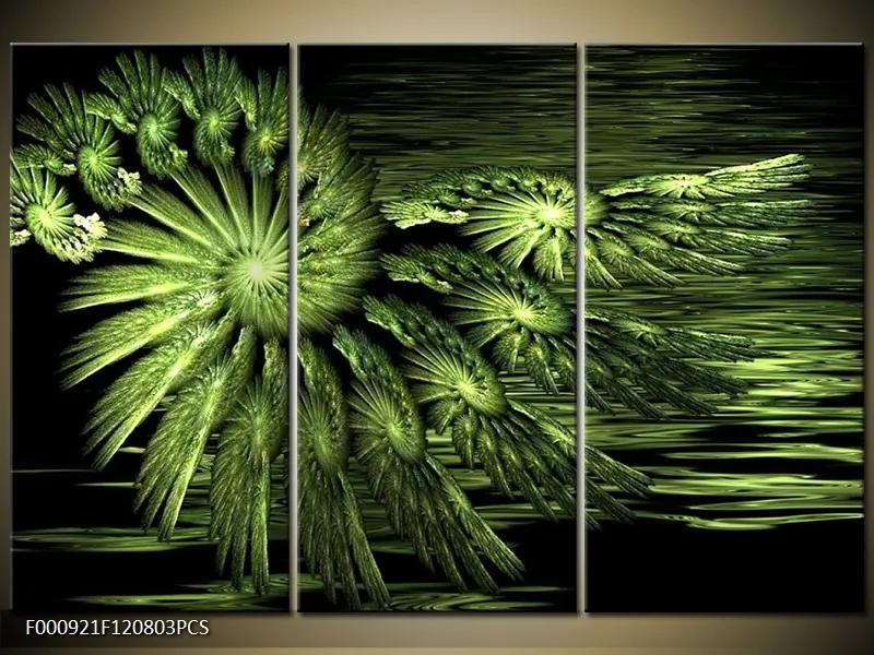 Abstraktní obraz - zelený (120x80 cm), 40 dalších rozměrů