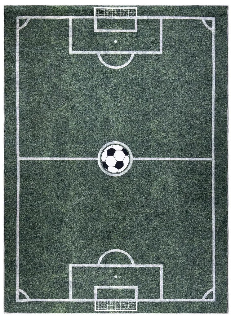 Dywany Łuszczów Dětský kusový koberec Bambino 2138 Football green - 140x190 cm