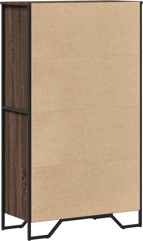 Highboard hnědý dub 79,5 x 35,5 x 137,5 cm kompozitní dřevo 3295311