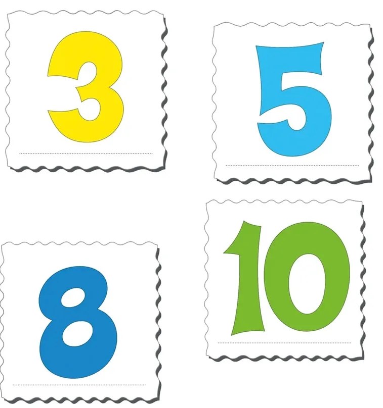 Larsen Vzdělávací puzzle Čísla 1-10 10 dílků