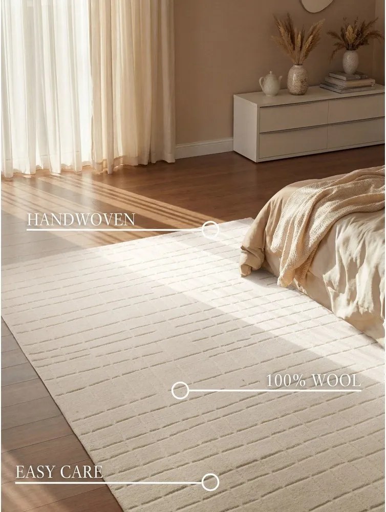 Krémový vlněný koberec 200x290 cm Kenso – Villeroy&Boch