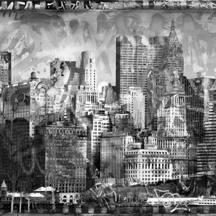 Vliesová tapeta Mr Perswall - City Graffiti BW 360 x 265 cm