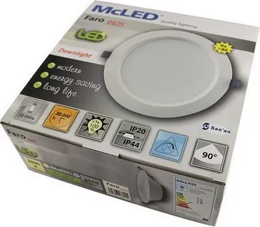 McLED Podhledové LED svítidlo Faro RN25 25W 3000K IP44 ML-412.135.32.0