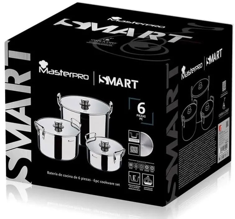 Sada hrnců Masterpro Smart, 6 dílů