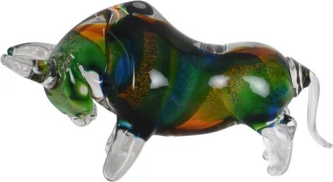 MURANO GLASSWORKS FOREST BULL
