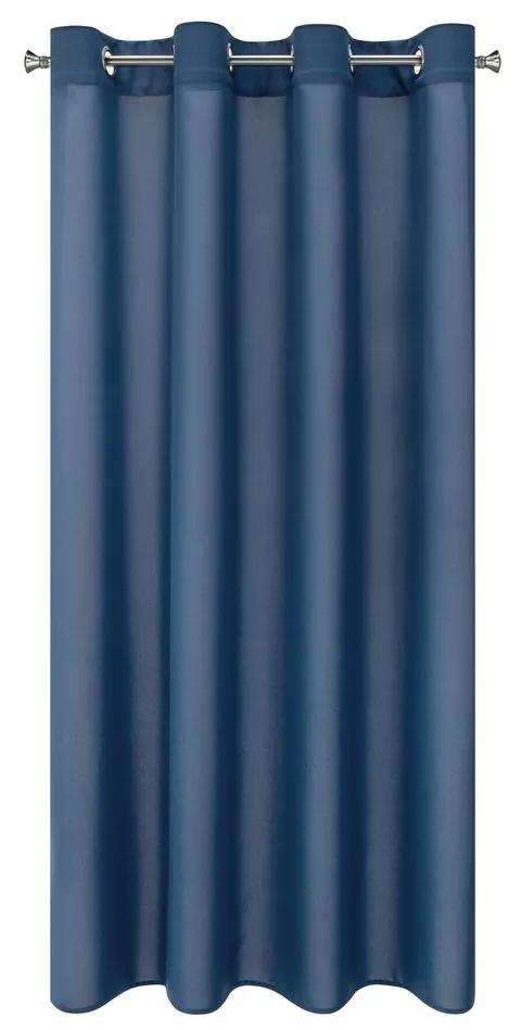 Dekorační krátký závěs s kroužky NIKY modrá 140x175 cm (cena za 1 kus) MyBestHome