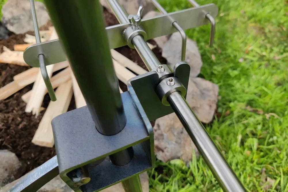 Gril na kuřata - jehla 110 cm ✔ Motorek na 1,5V baterii vč. baterie