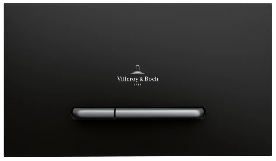 VILLEROY & BOCH Villeroy &amp; Boch ViConnect : 300S ovládací tlačítko k WC, Black Matt, 922169AN