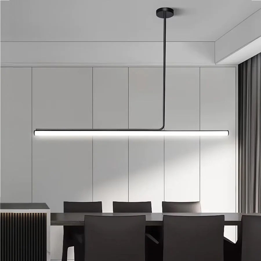 Toolight Toolight, LED stropní svítidlo 120cm, 14W, APP1659-CP, černá, OSW-06990
