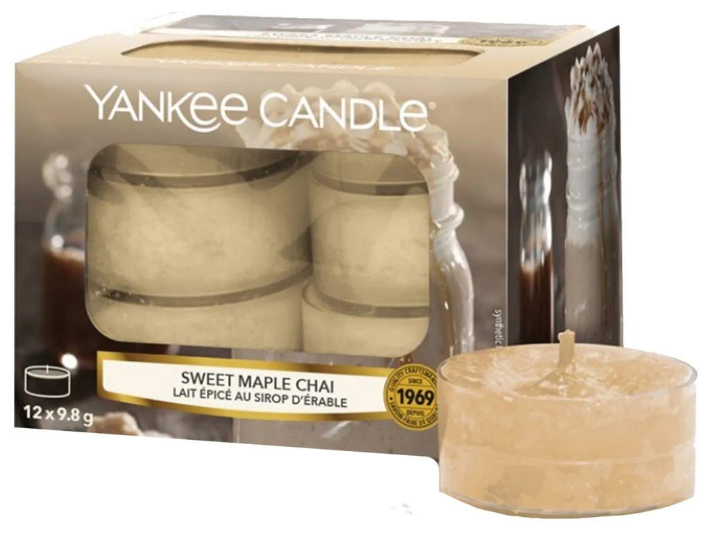 Yankee Candle vonné čajové svíčky Sweet Maple Chai